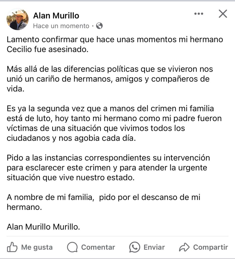 Matan a Juan Pérez Guardado, a Cecilio Murillo y a Pepe Olvera Fraga - La nota LNZ Zacatecas ...